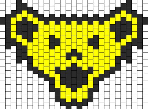 Grateful Dead Bear Head Peyote Bead Pattern Peyote Bead Patterns Characters Bead Patterns