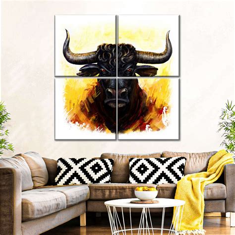 Bull Head Wall Art Digital Art