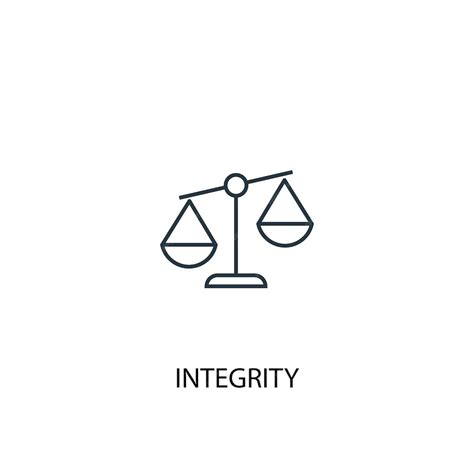 Premium Vector Integrity Concept Line Icon Simple Element