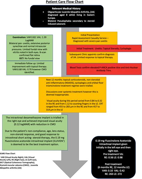 Patient Care Flow Chart Var Visual Acuity Right Val Visual Acuity