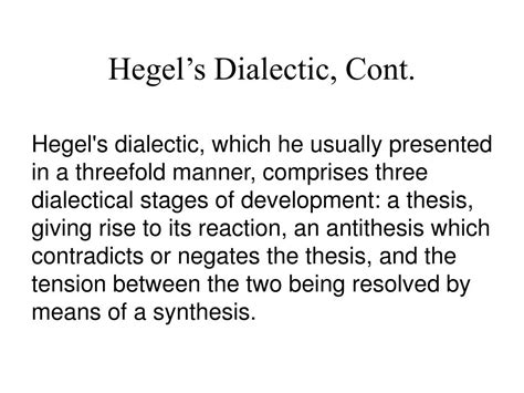 Ppt Hegel Powerpoint Presentation Free Download Id1100292