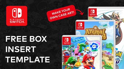 nintendo switch box insert template figma