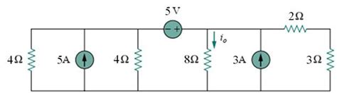 Solved Find The Current I0 In The Circuit Of Fig Using Chegg Com