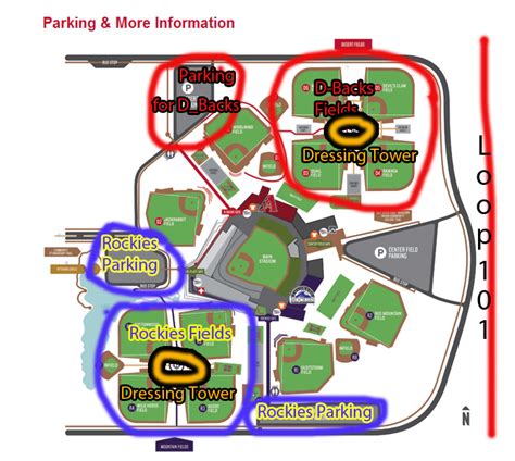 Salt River Fields Stadium Map Printable Maps Online
