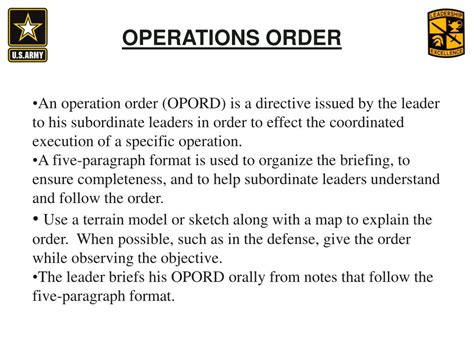 Ppt Operations Orders Powerpoint Presentation Free Download Id 118115