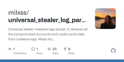 Github Milxssuniversalstealerlogparser Universal Stealer Malware Logs Parser It