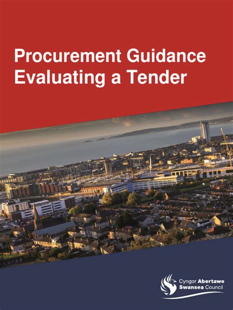 Evaluating A Tender Guide Pdf Evaluation Procurement