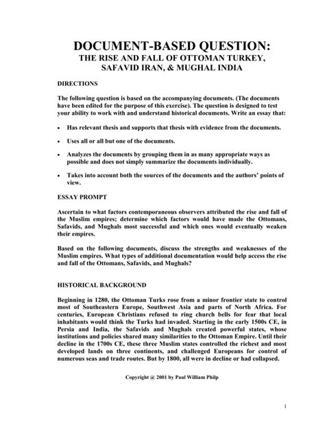 Document Based Question Pre