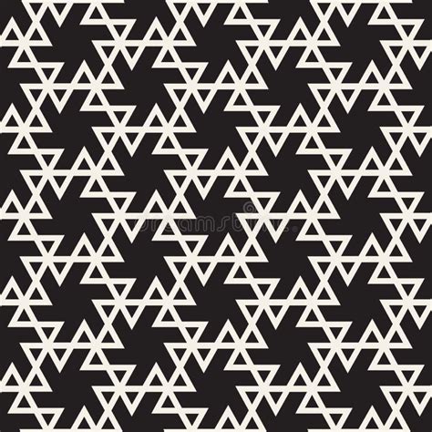 Vector Seamless Geometric Pattern Simple Abstract Lines Lattice Stock Illustration