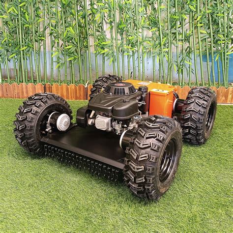 Wireless Radio Control Mowing Robot Vtw550 90 With Pull Start Vigorun Remote Control Mower