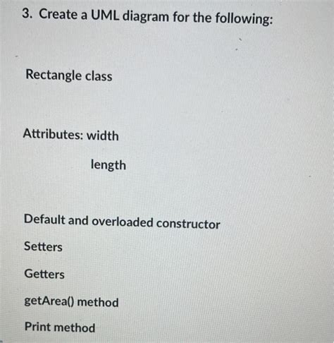 Solved Need Help Creating UML Diagrams For Each Of These Chegg