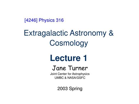 PPT Extragalactic Astronomy Cosmology Lecture PowerPoint Presentation ID