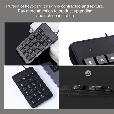 USB Numeric Keypads 10 Key Usb Keypad Numpad Portable Slim Mini Number Pad Wired Keyboard For