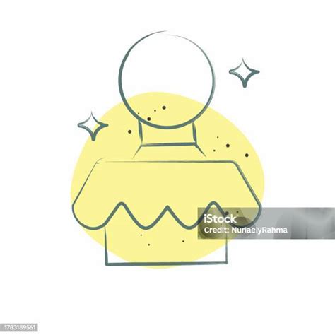 아이콘 매직 볼 놀이 공원 기호와 관련이 있습니다 색상 별점 스타일 심플한 디자인 편집 가능 간단한 일러스트레이션 3차원 형태에