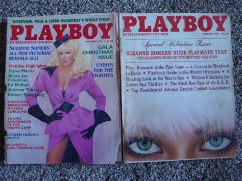 Playboy Magazine Suzanne Somers 1980 1984 4543072646