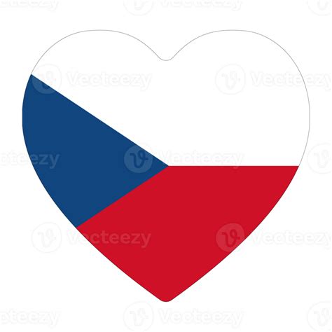 Flag Of The Czech Republic In A Design Shape Czech Flag Shape