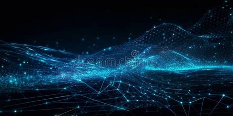 The Structure Of The Network Connection Of Points And Lines Data Technology Digital Background