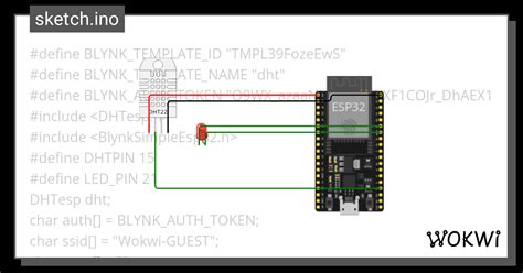 Blynk Dht22 Wokwi Esp32 Stm32 Arduino Simulator