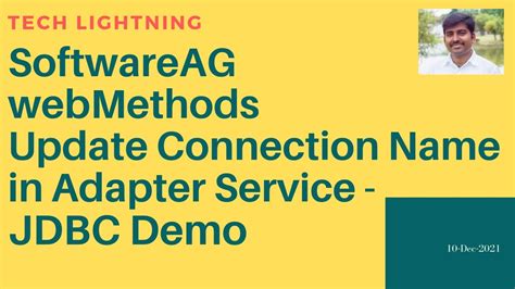 SoftwareAG WebMethods Update Adapter Connection Name In The JDBC
