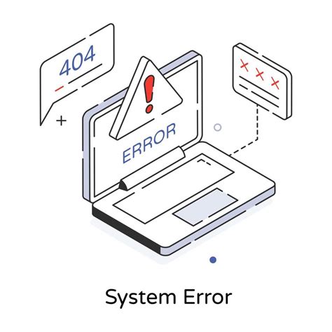 Trendy System Error 19547636 Vector Art At Vecteezy