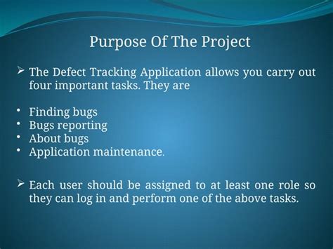 Defect Tracking System Using Java Projectpptx Free Download