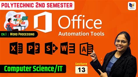office automation tools up polytechnic 2nd semester live class cs it word processing ~lec