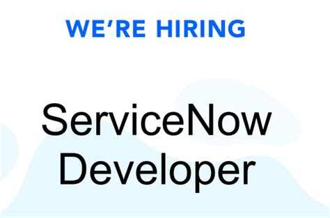 Immediatejoiner Servicenow Developer Itsm Wfh Immediatehiring