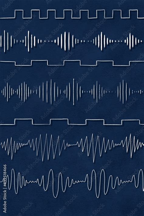 Synthesizer Waveforms Stock Photo Adobe Stock