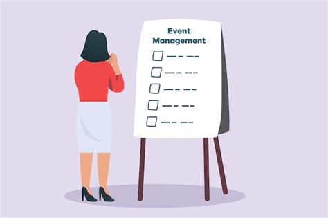 Premium Vector Events Scheduling Creativity Event Management Concept Colored Flat Vector