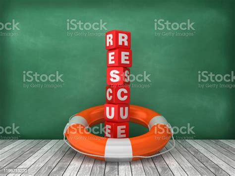 나무 바닥에 구조 큐브와 생명 벨트 칠판 배경 3d 렌더링 3차원 형태에 대한 스톡 사진 및 기타 이미지 3차원 형태 It 지원 Sos Istock