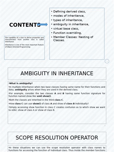 Chapter 4 2 Ambiguity In Inheritance Virtual Base Class Pdf Class Computer Programming