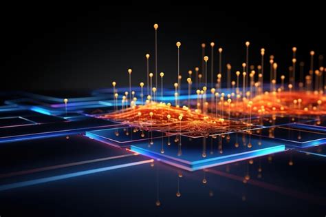 Premium Photo Ai Network Big Data Cloud Computing 3d Artificial Technology Concept Generative Ai