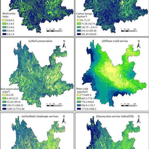 Spatial Distribution Of Ecosystem Services And Esi Download