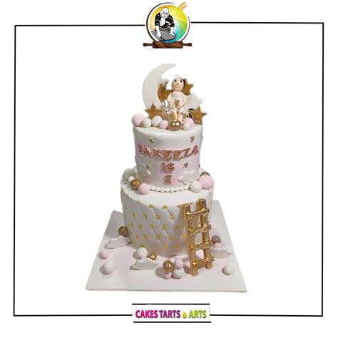 Stars And Moon Princess Cake For Girls