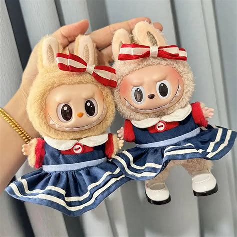 Handmade Labubu Blue Red Sailor Moon Outfit With Accessories