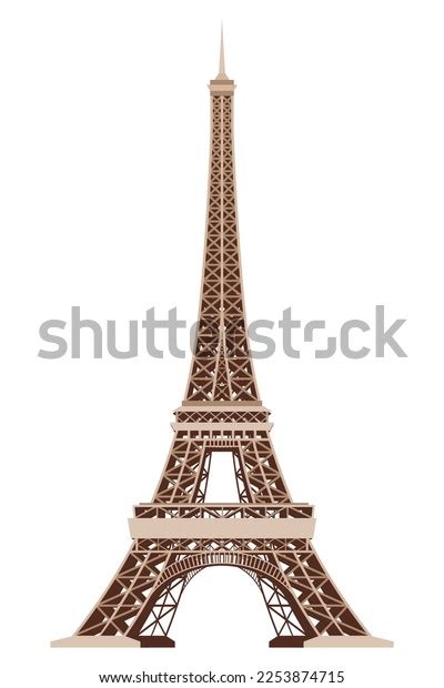 Eiffel Tower Vector Icon World Famous Stock Vector Royalty Free 2253874715 Shutterstock