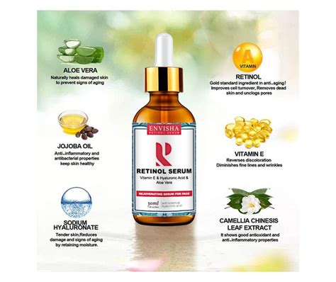 Серум за лице с хиалуронова киселина ретинол серум 2 5 витамин E