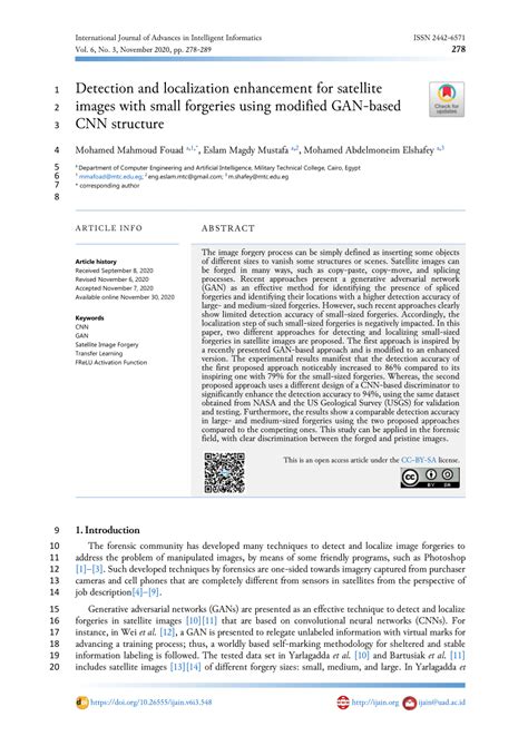 Pdf Detection And Localization Enhancement For Satellite Images With Small Forgeries Using