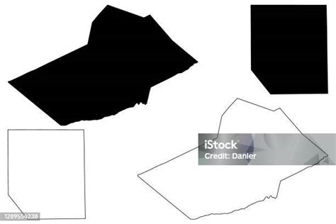 포터와 슐킬 카운티 펜실베니아 연방 지도 벡터 일러스트 낙서 스케치지도 검은색에 대한 스톡 벡터 아트 및 기타 이미지 Istock