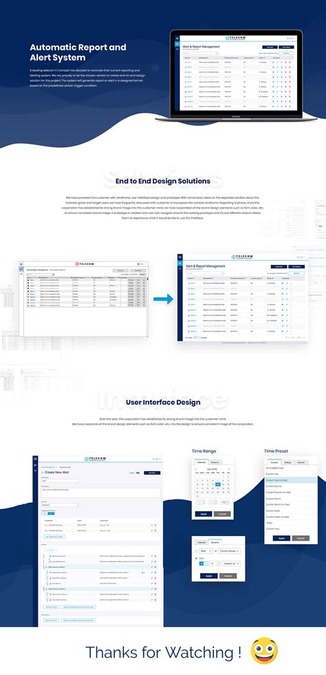 Ui Design For Telecom System On Behance
