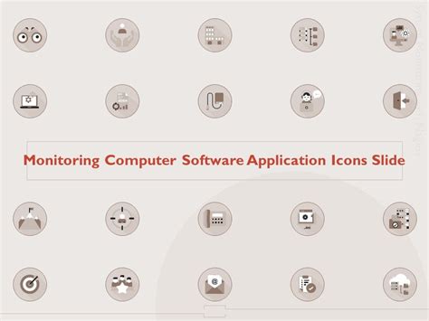 Monitoring Computer Software Application Icons Slide Ppt Powerpoint Presentation Styles