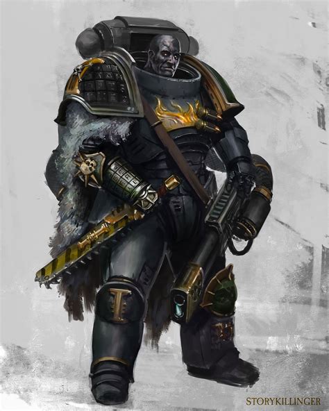 Salamander Deathwatch Art By Stefan Ristić 40k Gallery