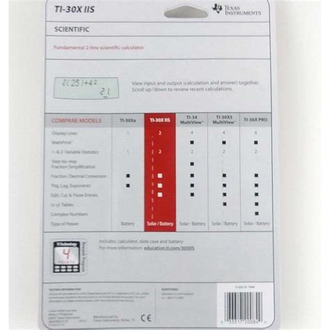 Texas Instruments TI 30X IIS Home Office Supplies Online Store