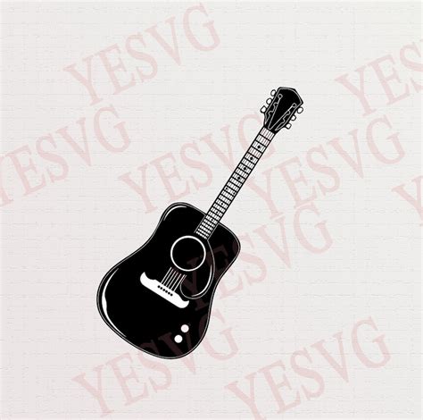 Steel Guitar Svg Guitar Clipart Cut Files For Circut Etsy