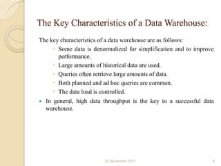 Oracle 11g Data Warehouse Introdution PPT