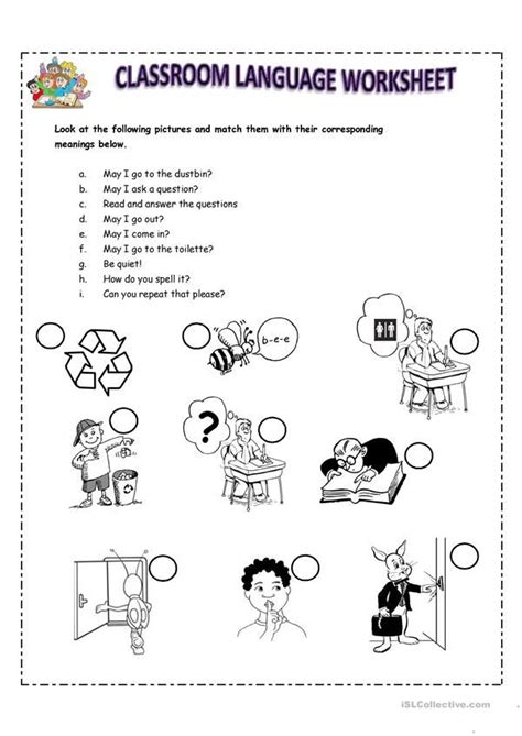 Classroom Language English Esl Worksheets Classroom Language