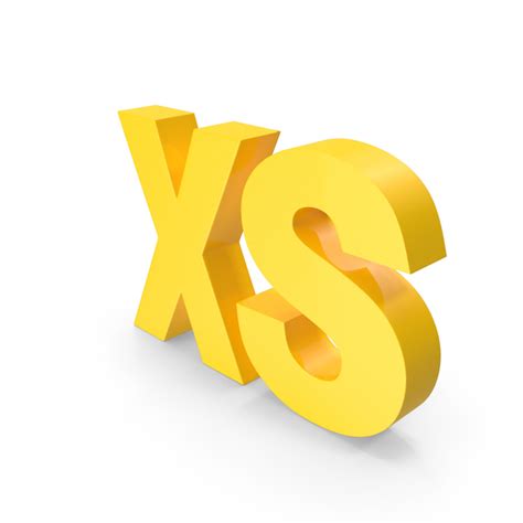 Yellow Xs Size Symbol Png Images And Psds For Download Pixelsquid S11799885a