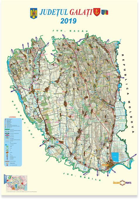 Harta Judetului Galati Expertharti