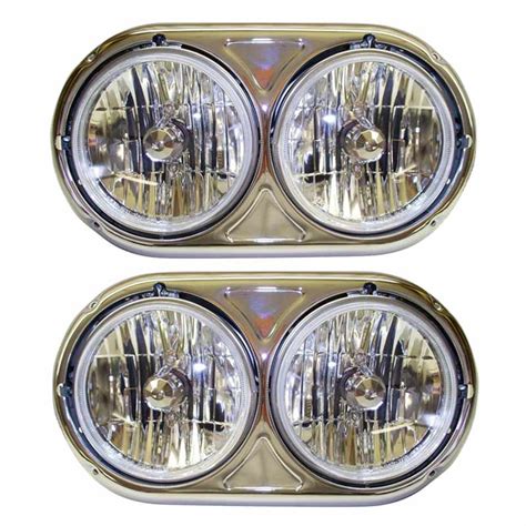 Double Jj 7 Round Fender Mounted Headlights Raneys Truck Parts