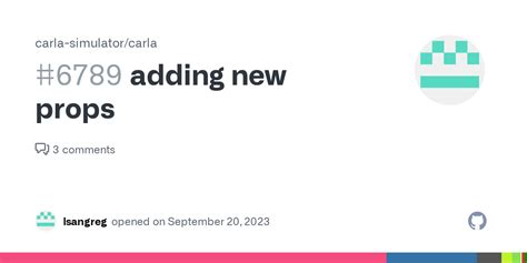 Adding New Props · Issue 6789 · Carla Simulatorcarla · Github